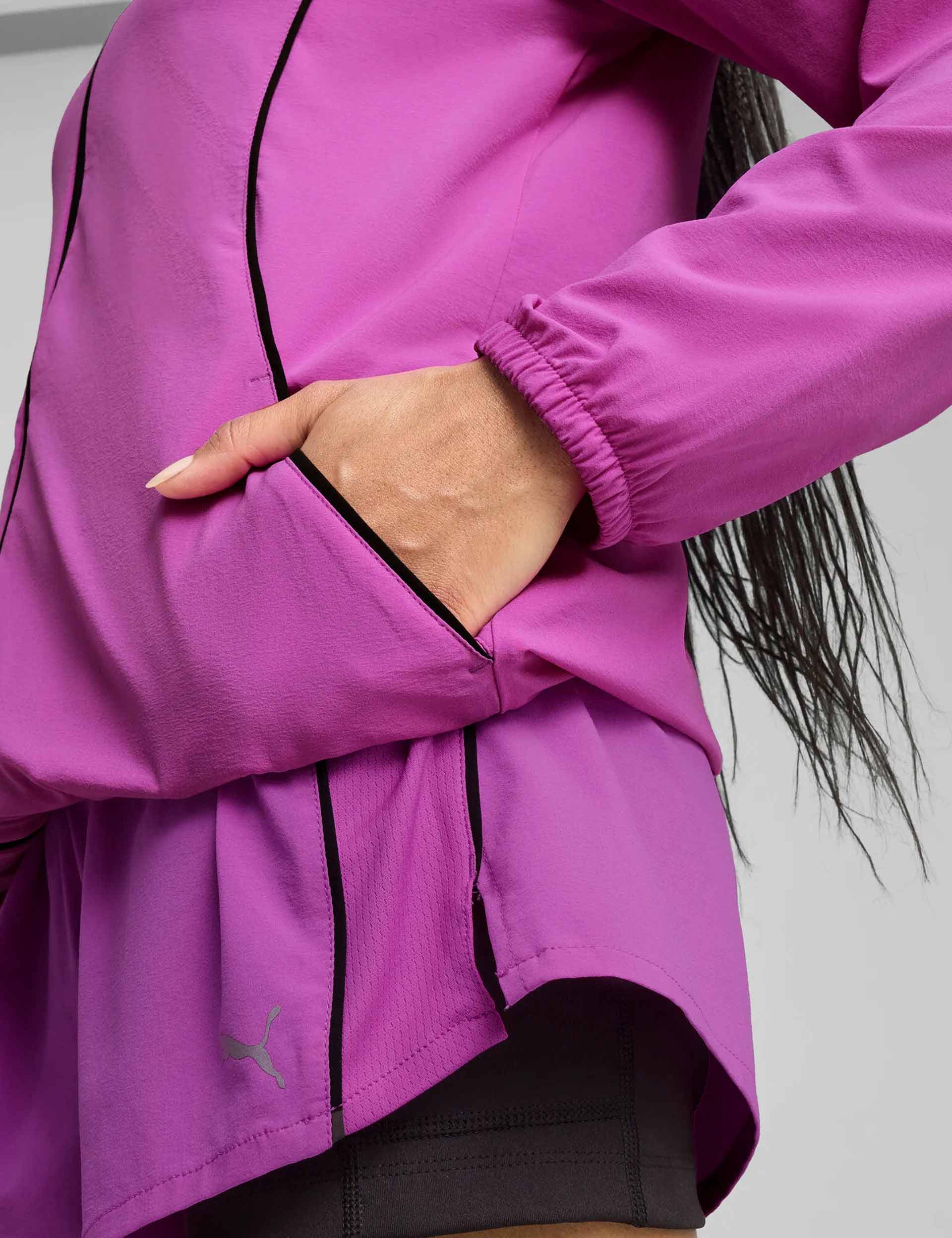PUMA | Run Velocity Woven Jacket - Wild Berry | The Sports Edit